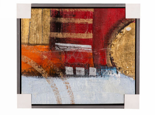 Artworks Framed Handmade Abstract Oil Painting On Canvas , 50x60cm