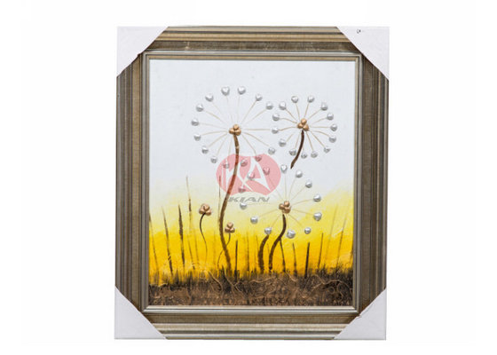 Handmade sun flower oil painting , Restaurant Framed Landscape Oil Painting