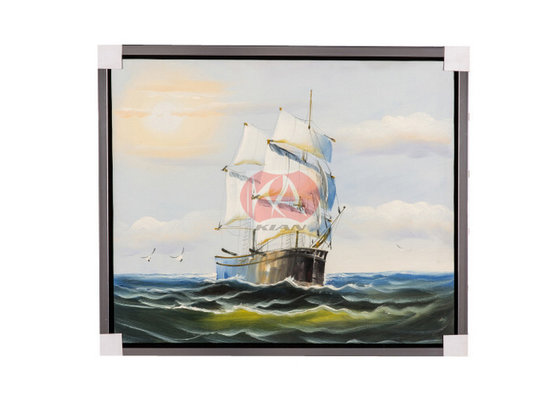 Colourful artwork venice scene boat sailing Maritime oil paintings Scenery