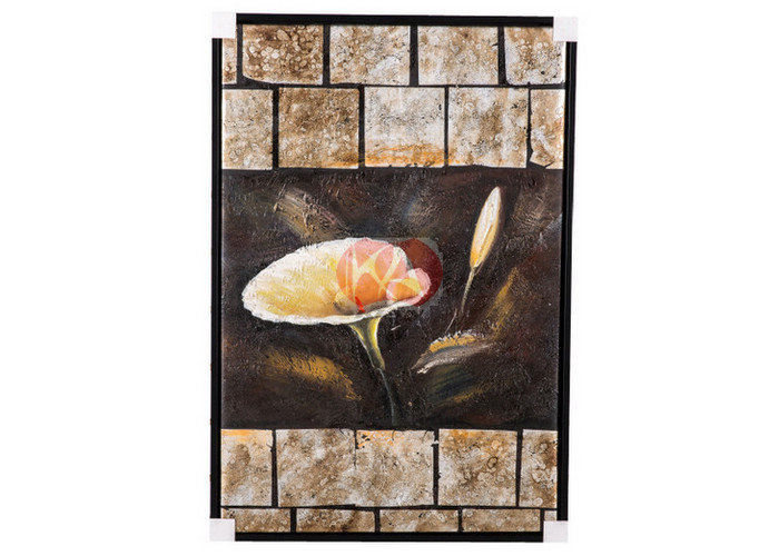 Handmade Abstract Flower Oil Painting For Bed Room Wall Decoration