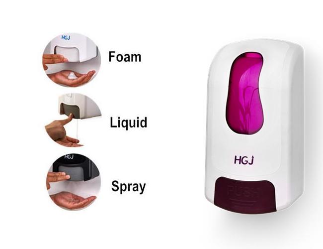Optional Cartridge Foaming Bathroom Hand Soap Dispenser Wall Mounted Customized