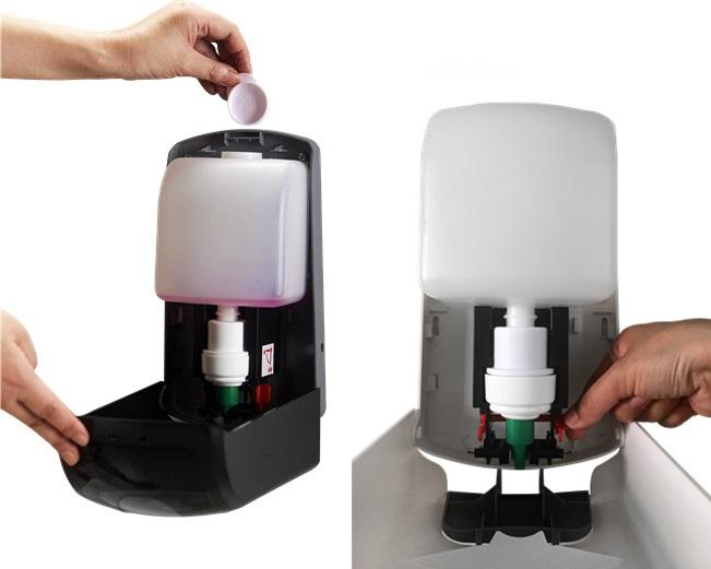 1L Refillable commercial grade soap dispenser , Wall Mounted Liquid Soap Dispenser