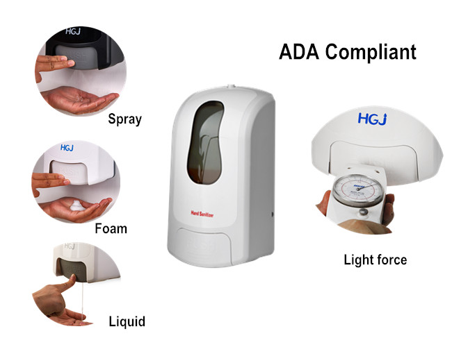 1L Refillable commercial grade soap dispenser , Wall Mounted Liquid Soap Dispenser