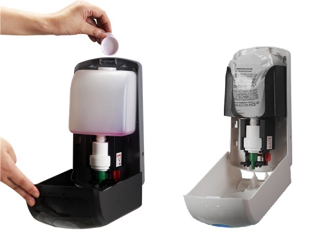 Adjustable Dose Hand Sanitizer Foam Dispenser With Different Leakproof Pumps
