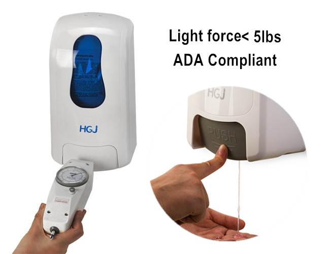 Adjustable Dose Hand Sanitizer Foam Dispenser With Different Leakproof Pumps