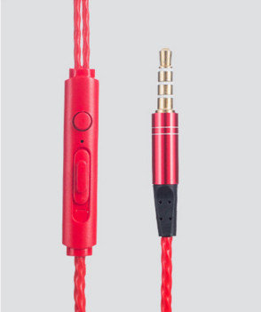 Mobile Phone In-ear  Cell Phone Clear Air Tube Earphone with Mic  Mp3 mp4 player 6 u speaker supplier