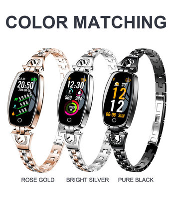 0.96 color screen H8 smart bracelet with heart rate blood pressure H8 wristband with call reminder weather forecast for supplier