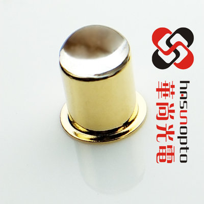 D3xH4.8 D4.8xH6.7 D4.65xH6.1  gold (electro) plating, Electroplating nickel, class to metal sealing, ball lens caps supplier