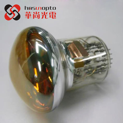 28mm diameter, side window type, photocathode material is double alkali high temperature photomultiplier tube supplier