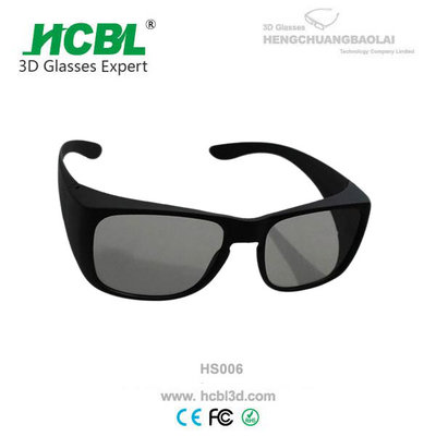 Black Women Circular Polarized Prescription glasses For Theater