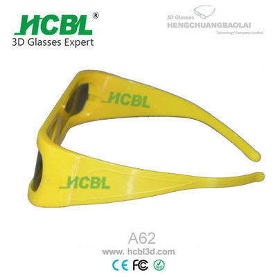 Large Plastic Eyeglasses / IMAX 3D Glasses For Media Entertainment Club Movies