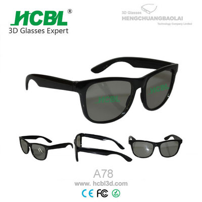 Hard Frame Linear polarising IMAX 3D Glasses With 45 / 135 Degree