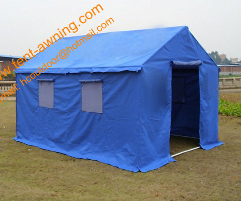 Outdoor Steel Framed  Waterproof  Emergency Disaster Relief  Tent  Refugee Tent supplier