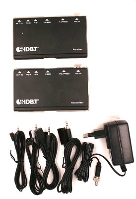 HDMI Ethernet Cable Extender IR Remote LAN USB Extender Repeater , Hdmi Over Cat5 With Ir Extender