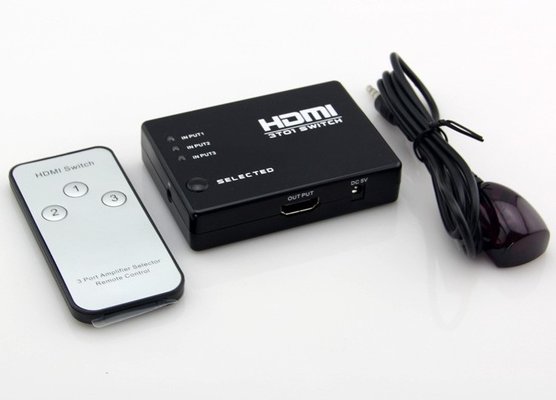 1080P 3 In 1 Out HDMI Switch Box With Key Press Switching Function And Intelligent Function