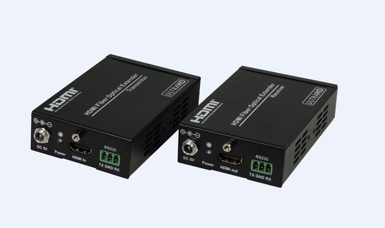 EDID Control Wireless Hdmi Extender , Hdmi Over Fiber Optic Extender Converter