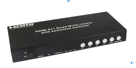 4 Input 1 Output Hd Video HDMI Seamless Switcher Scaler / Seamless Matrix Switcher