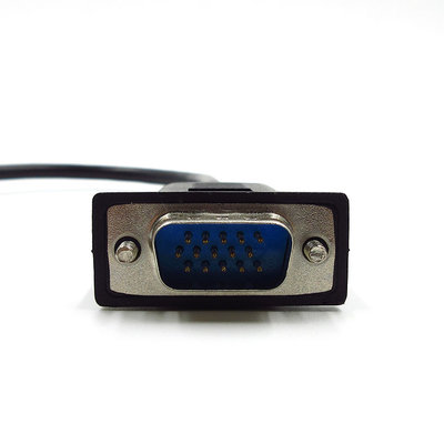 Black Color 15 Pin Vga Male To Hdmi Female Adapter  With Usb And Audio Cable