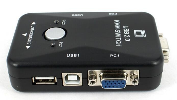 Smart 2 Port Usb Vga Kvm Switch With Auto Save Hotkey Mode Configuration