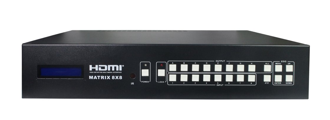 Black Box HDBaseT Matrix Switch , 1080P Full HD 8x8 Hdmi Matrix Switcher Over Cat5 Cat6