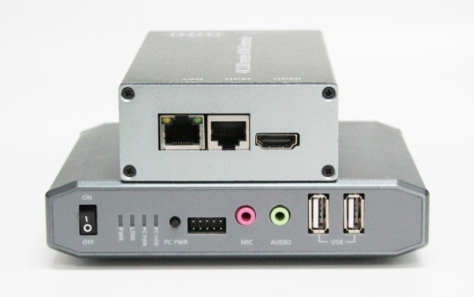 100m HDBaseT USB KVM Extender Support USB Keyboard / Mouse , Single Cat7 Cable