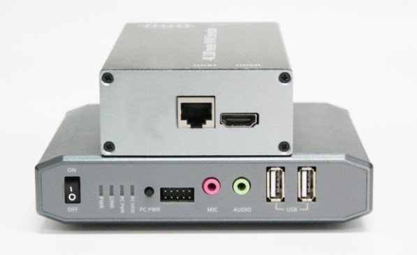 KVM HDBaseT HDMI Extender via Single Cat 6 Ethernet Cable including Twin case