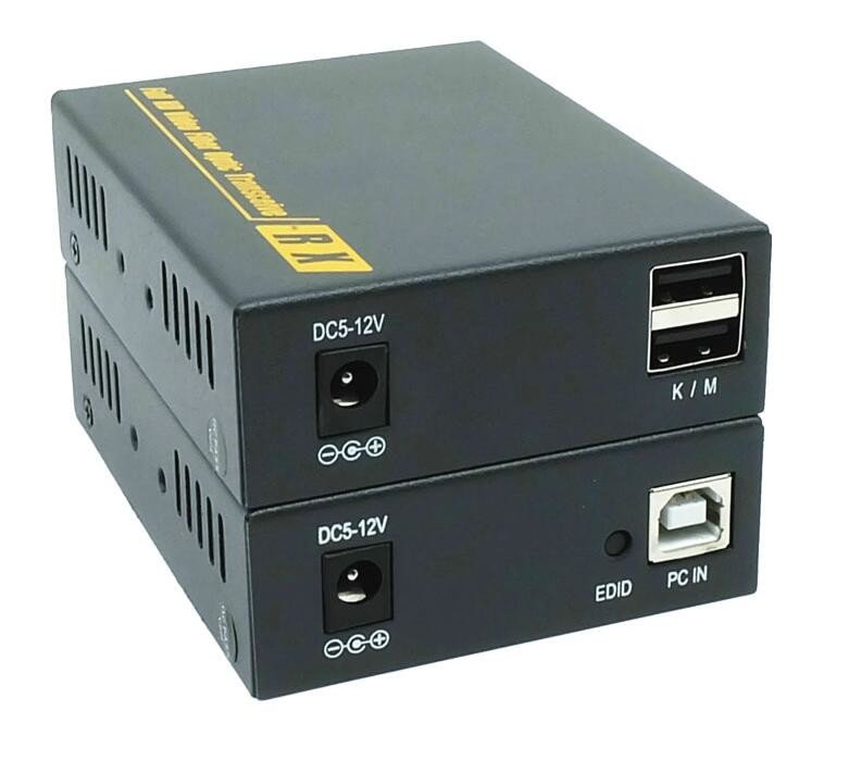 Single Mode Fiber Optic Wireless Dvi Extender 10Gbps Interface Bandwidth , Distance Up To 2km