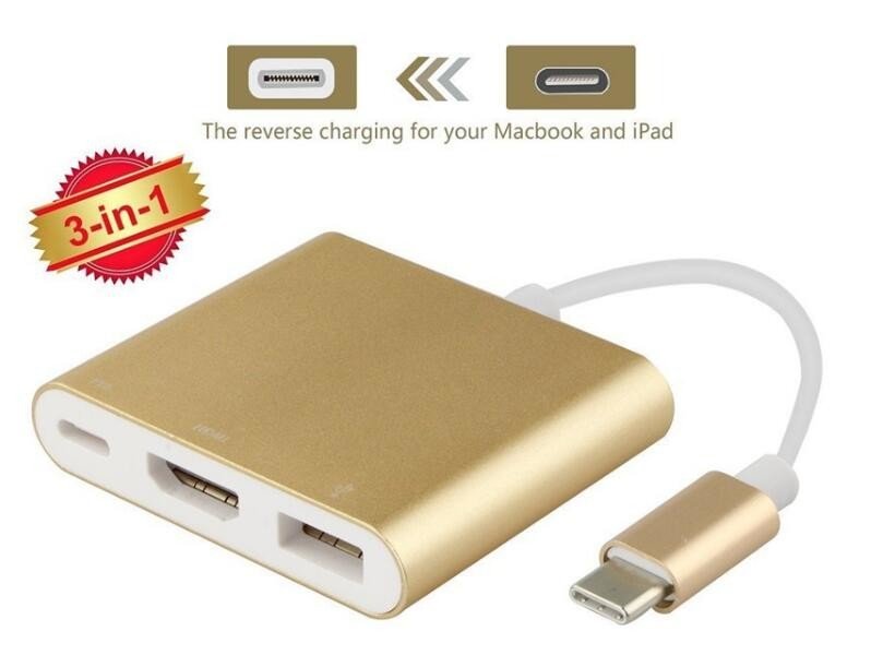 Usb C To Usb 3.0 Transmission Shift Cable Usb C Power Adapter For Laptop / Smartphone