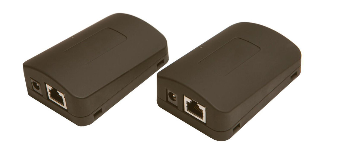 1 Port USB 2.0 100m Cat 5e Kvm Fiber Extender System With Flexible Power