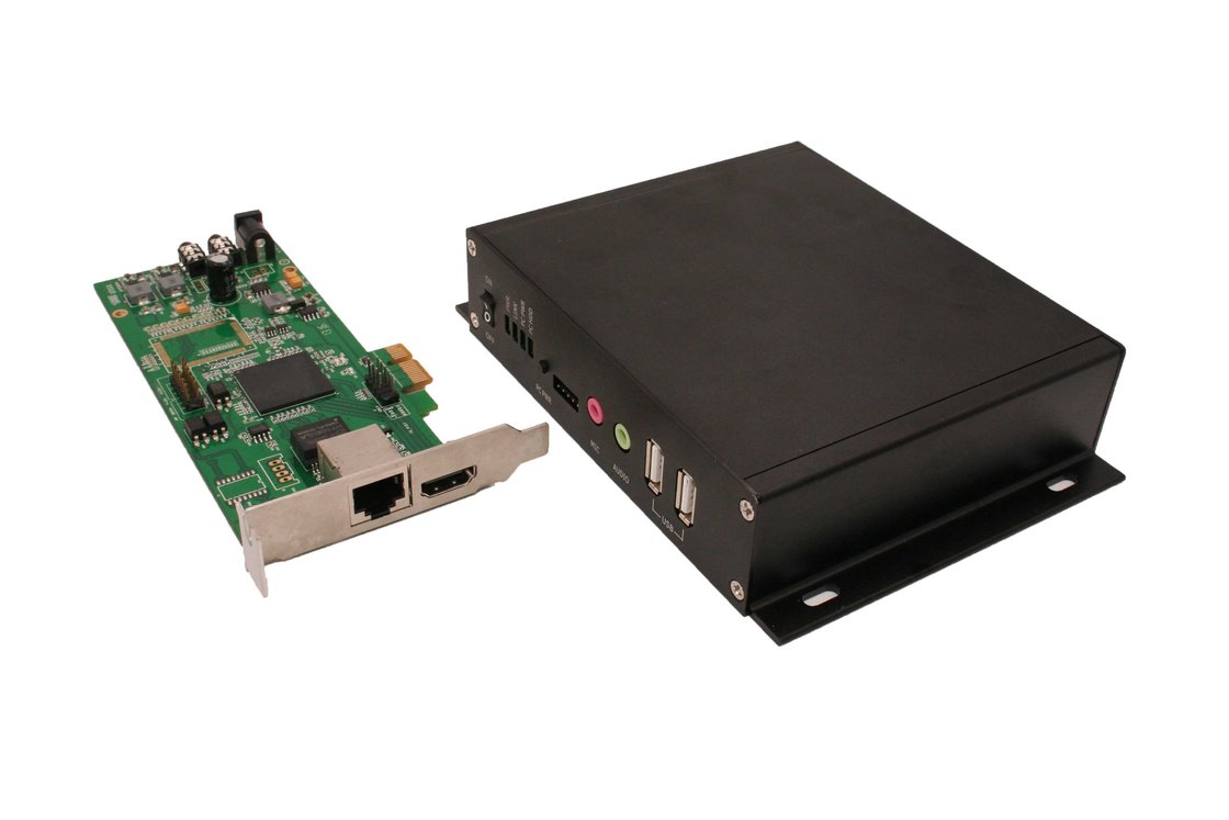 CE ROHS FCC HDBaseT HDMI Extender to 330 Feet with POE & LAN & PCIE Card