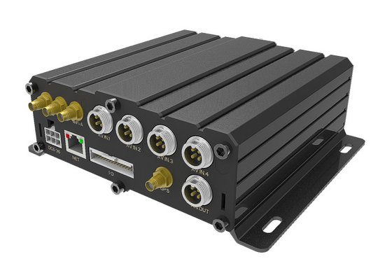 4 Ch 4G Mobile DVR With GPS Tracking / G-Sensor , 2 Memory Card Real Time Monitoring
