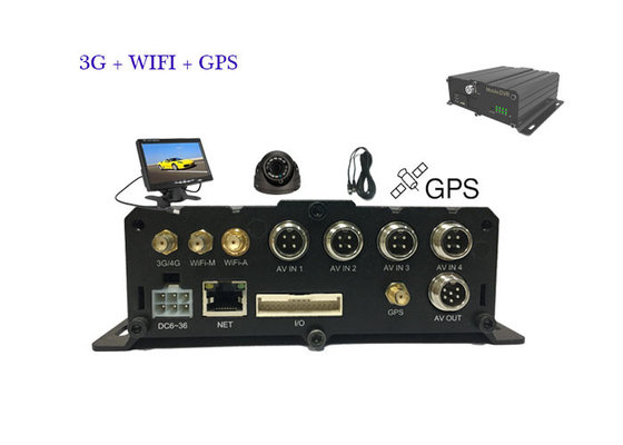 4 Channel Multi Camera Car DVR With Front And Rear Car Camera Recorder HDD