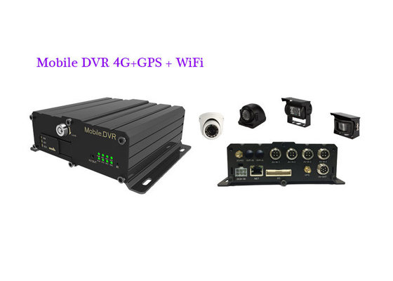 4 Channel Bus Mobile DVR 720P With Real - time Security Remote Monitoring