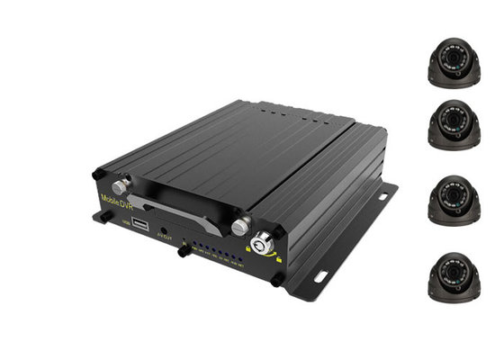 Remote PTZ Control Bus Mobile DVR ,  Local Storage 4G Mobile DVR For Cars