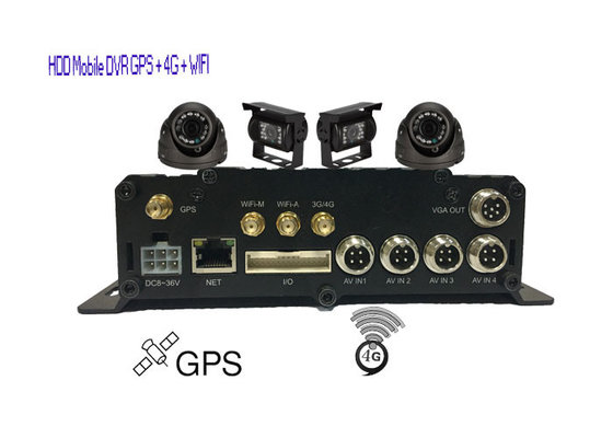 H.264 HDD Mobile DVR Recorder Vehicle CCTV DVR With High Profile Compression