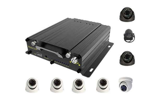 8CH HD 720P Car DVR GPS Car Camera Video Recorder 8 Cameras Monitoring