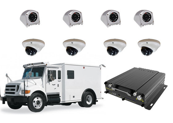 Network G-Sensor 4G 3G 8 Channel Mobile DVR Recorder HD/SSD With Microphone And Alarms