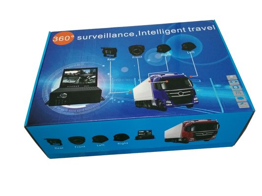 4CH 720P Mobile HD DVR Kit With Monitor For Logistics , Build In G Sensor / GPS Function
