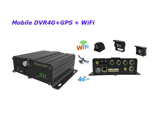 720P Real Time Monitor SD Card Mobile DVR 4 Channel Mobile Dvr For Vehicles
