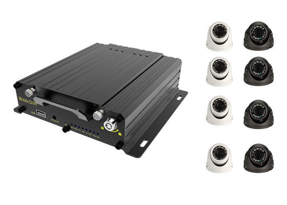 Multi Camera 8CH Car DVR HD Resolution Recording Network Transmission CE certificate oringnal factory