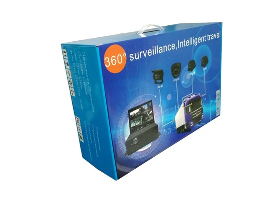 4CH 720P Mobile HD DVR Kit With Monitor For Logistics , Build In G Sensor / GPS Function