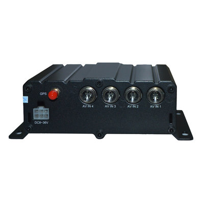Anti - High Temperature Automotive DVR H 264 4CH GPS Location Tracking