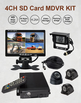Record Samll Car Mobile DVR With GPS , CCTV DVR System With Realtime Video