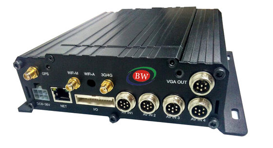 4G PTZ Zoom Bus Mobile DVR With GPS Tracking , Digital HD Video Recorder With Hard Drive