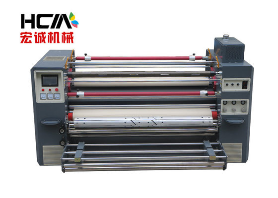 Automatical Roll To Roll Heat Transfer Printing Roller Press Machine Red + Grey