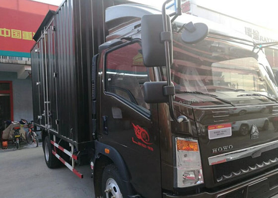 caminhão diesel da caixa de 4x2 115 HP, direção de Van Caixa Caminhão LHD da carga baixa de rodas de 3800mm