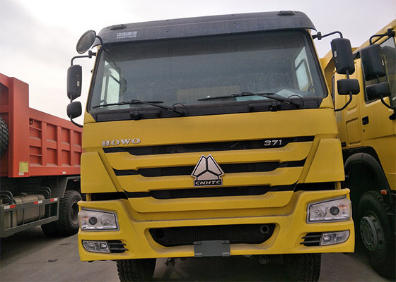 Caminhão basculante de 40 toneladas de Sinotruk Howo 6x4, caminhões de caminhão basculante resistentes da cor amarela
