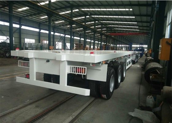 60T 3 reboque resistente do caminhão dos pés dos eixos 28T com os pneumáticos 12.00R20