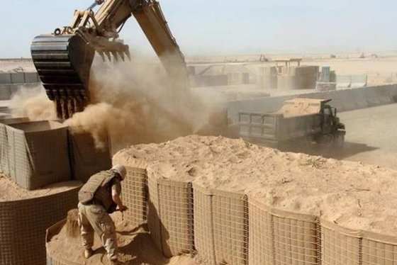 military sand wall hesco barriers for sale/welded gabion Hesco bastion