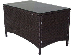 3pcs Patio Rattan Furniture Dining Balcony wicker Table Chairs set